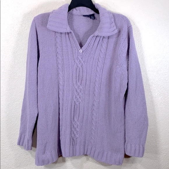 Basic Editions | Sweaters | Basic Editions Sweater 2x Lavender Purple ...